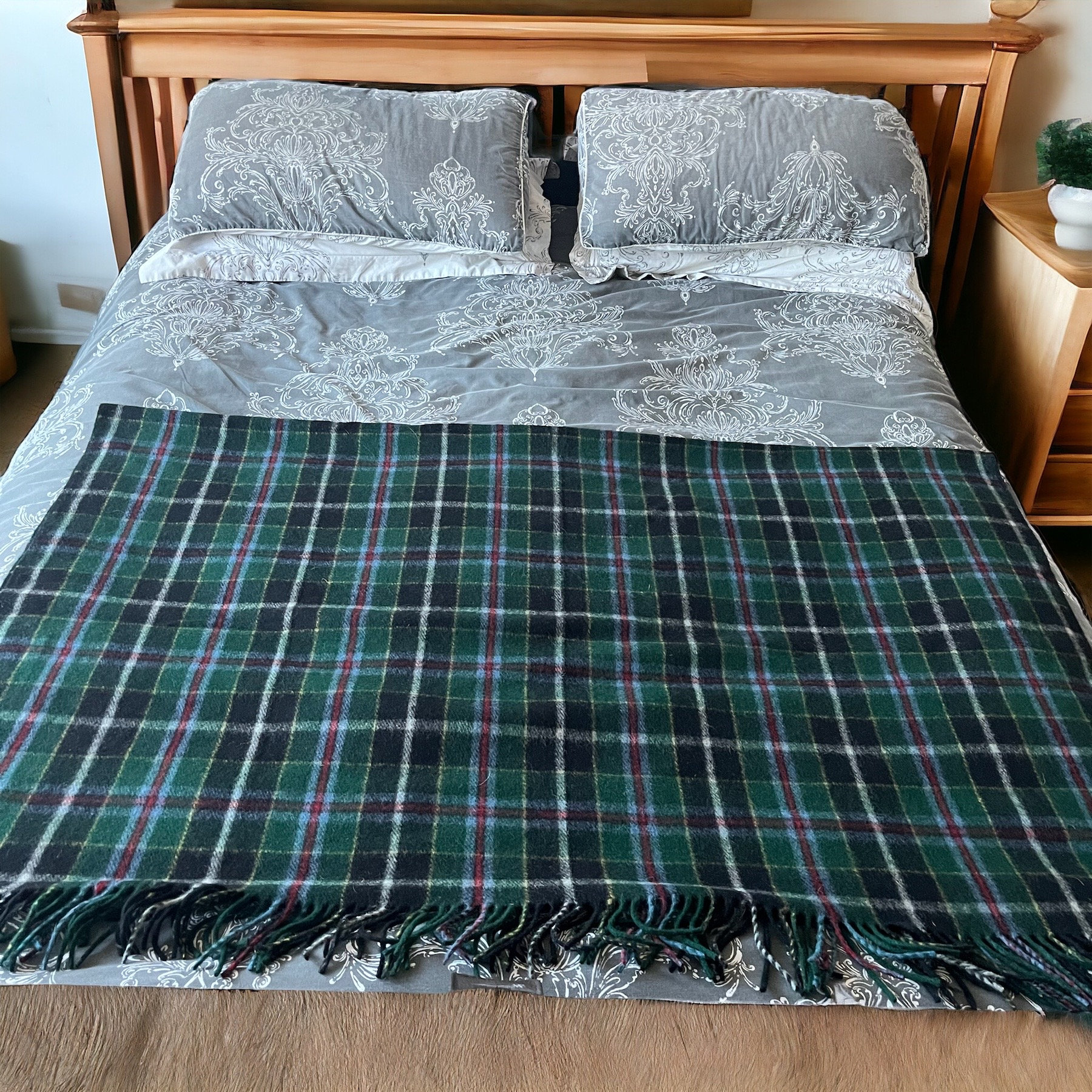 Cornish National Tartan Wool Blanket - Etsy