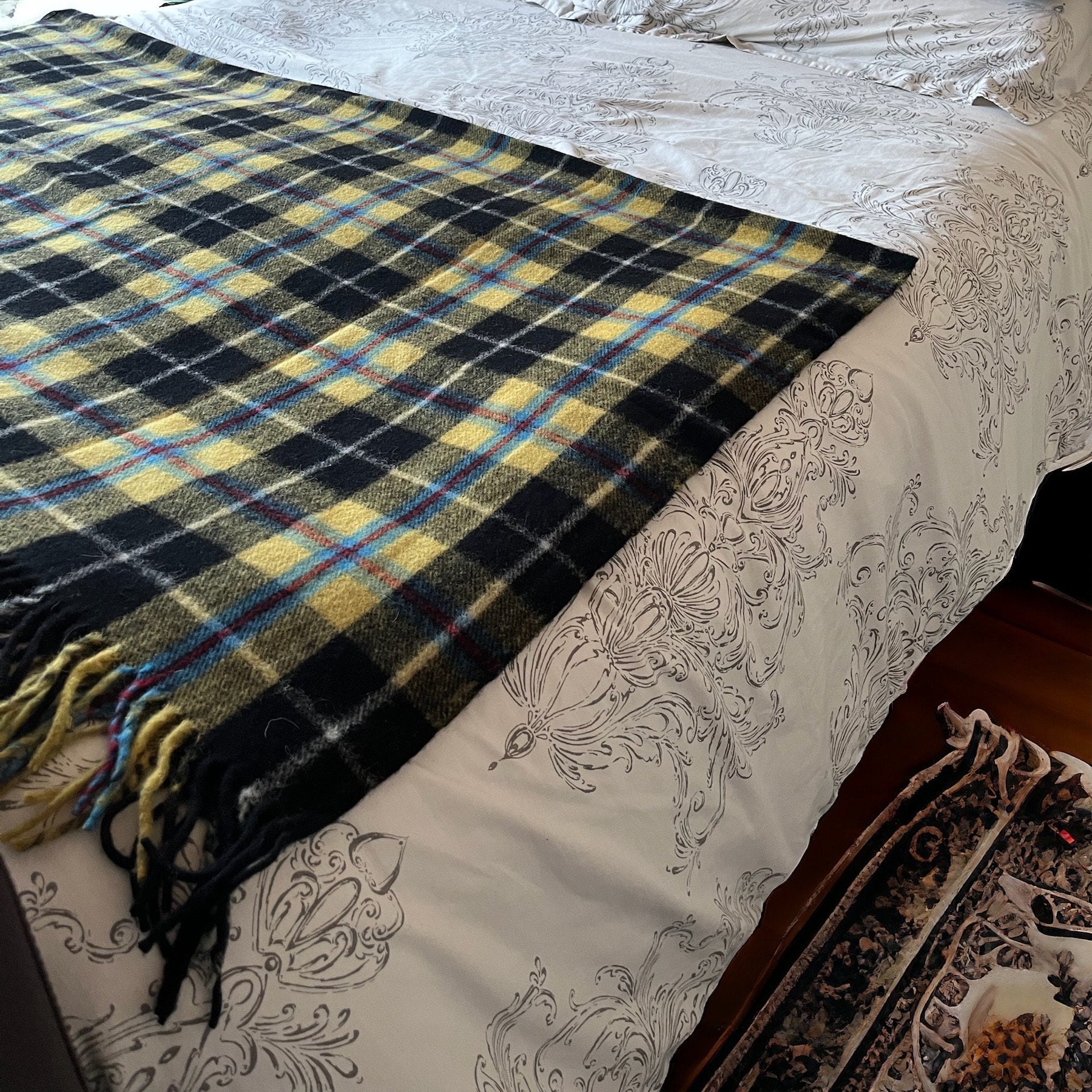 Cornish National Tartan Wool Blanket - Etsy