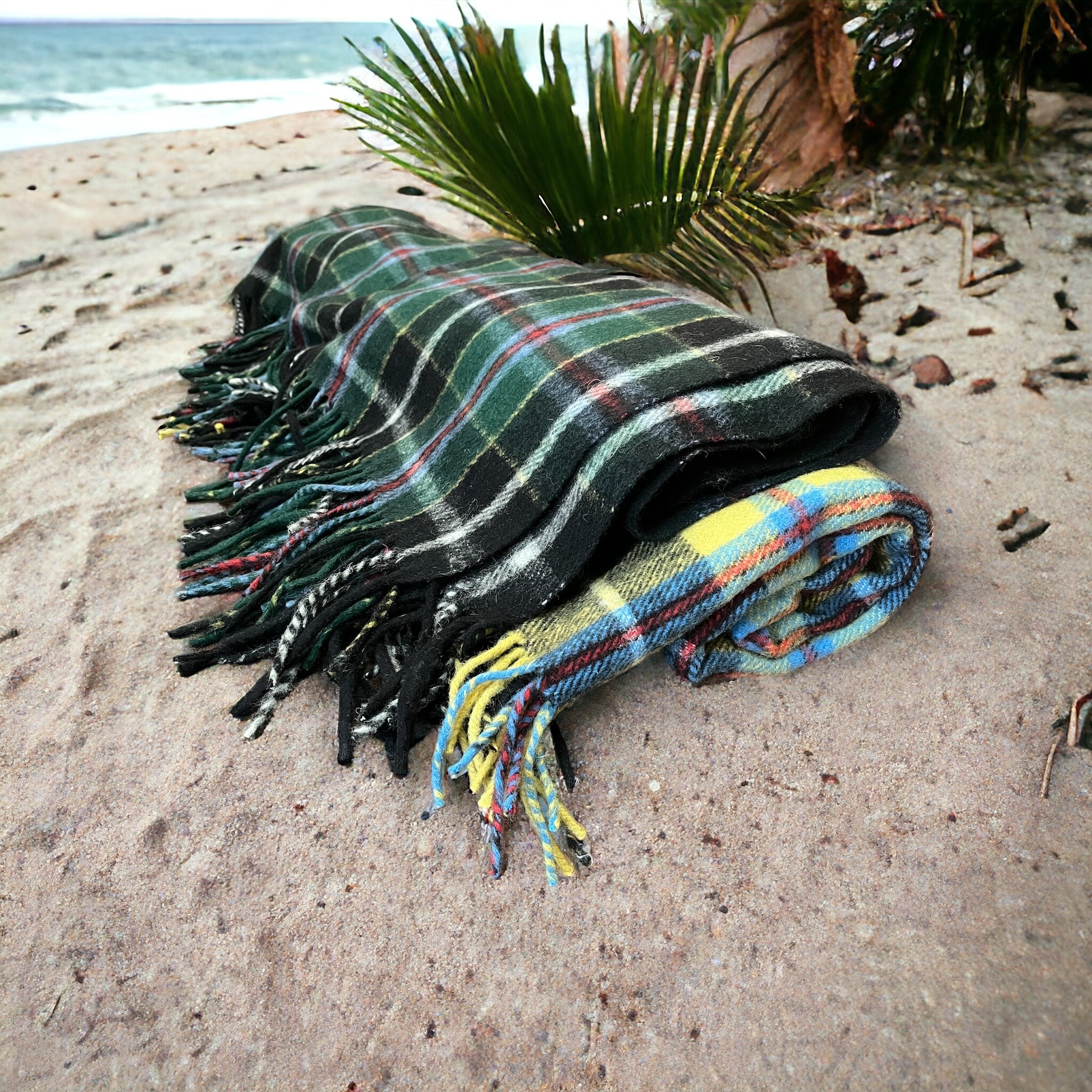 Cornish National Tartan Wool Blanket - Etsy