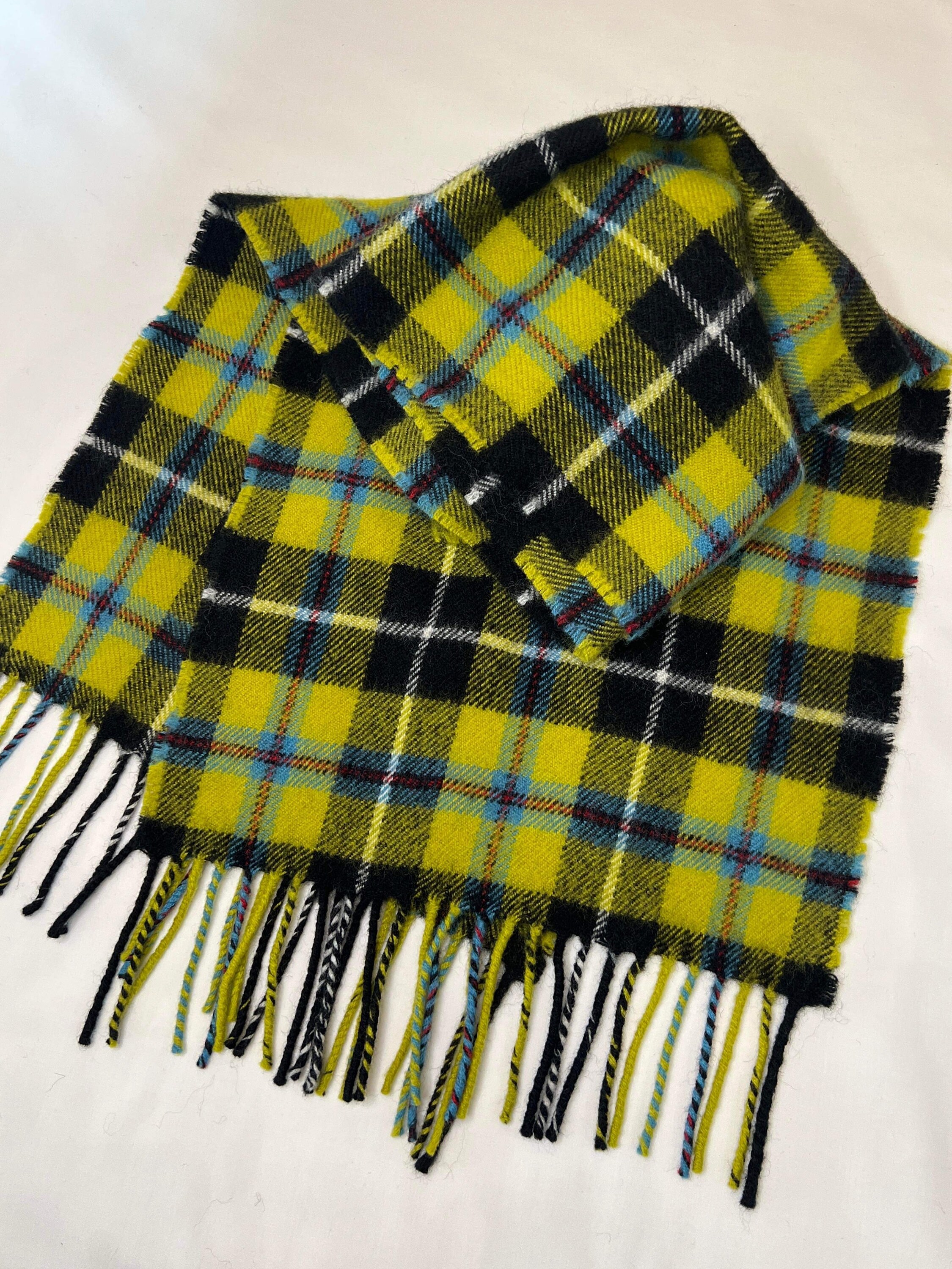 Cornish National Tartan Wool Scarf - Etsy UK