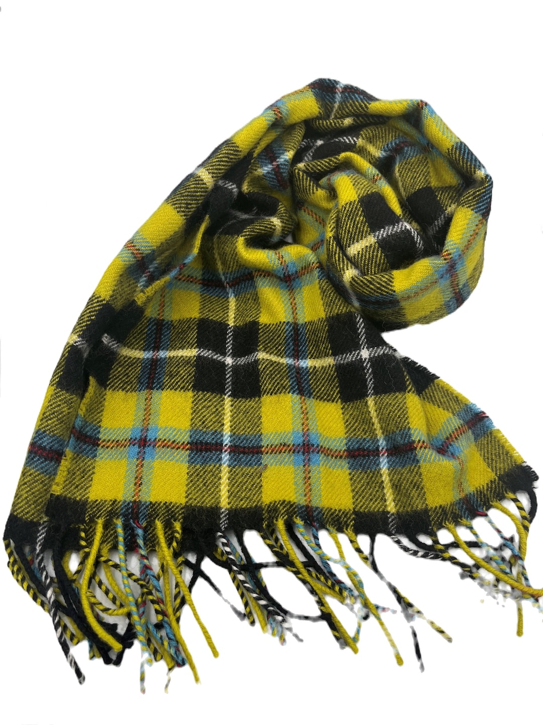 Cornish National Tartan Wool Scarf - Etsy UK