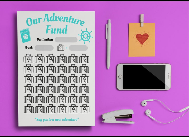 Our Adventure Fund Printable - Etsy
