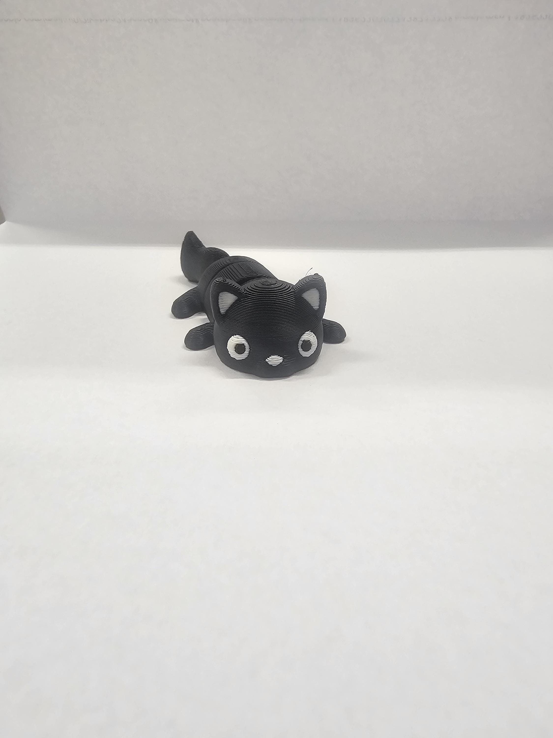Articulated 3D Printed Black Cat Multi-color Fidget Toy - Etsy