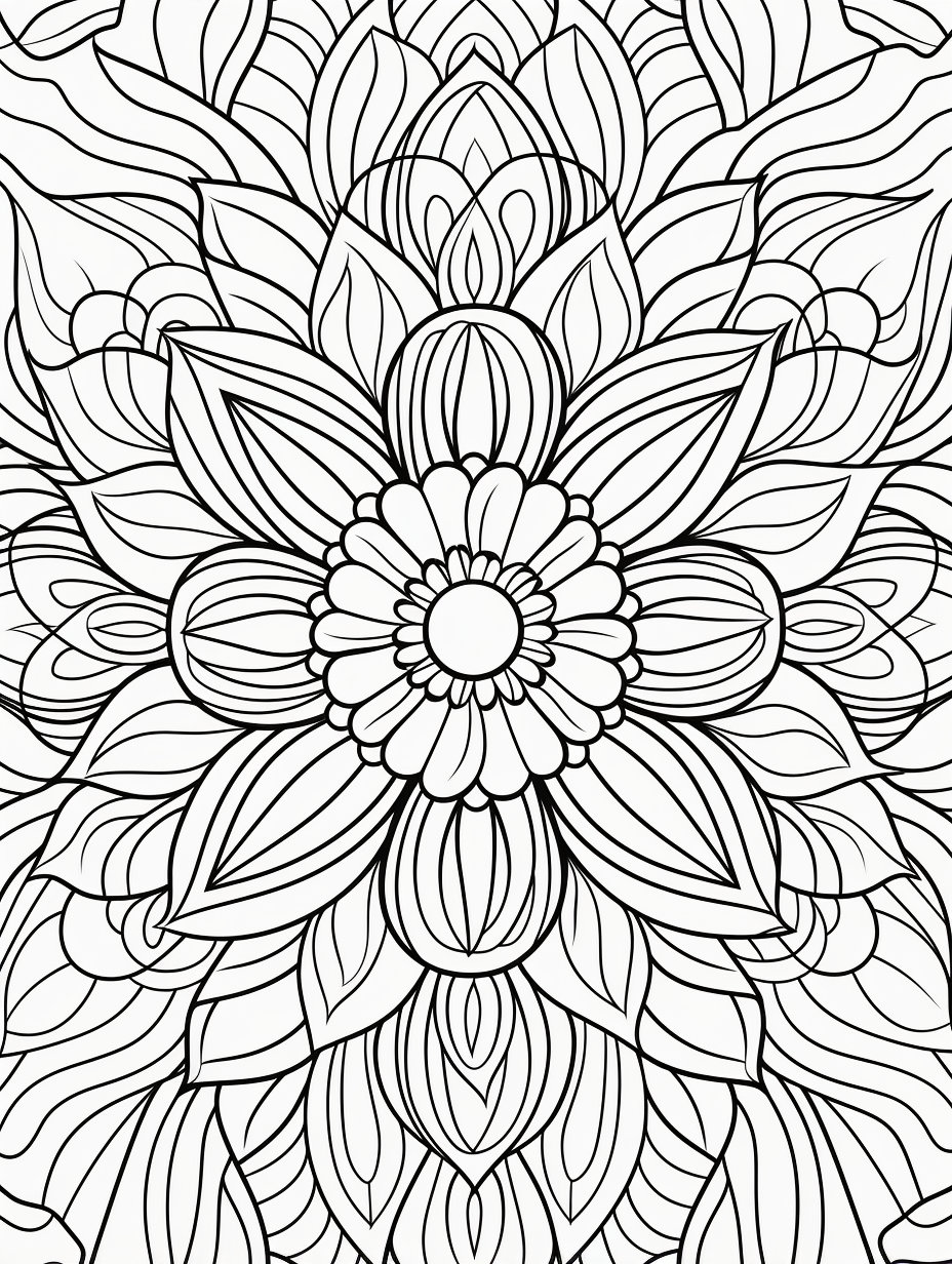 40 Pages - MANDALA Art, Adult Coloring Pages, Stress Relief, Anxiety ...