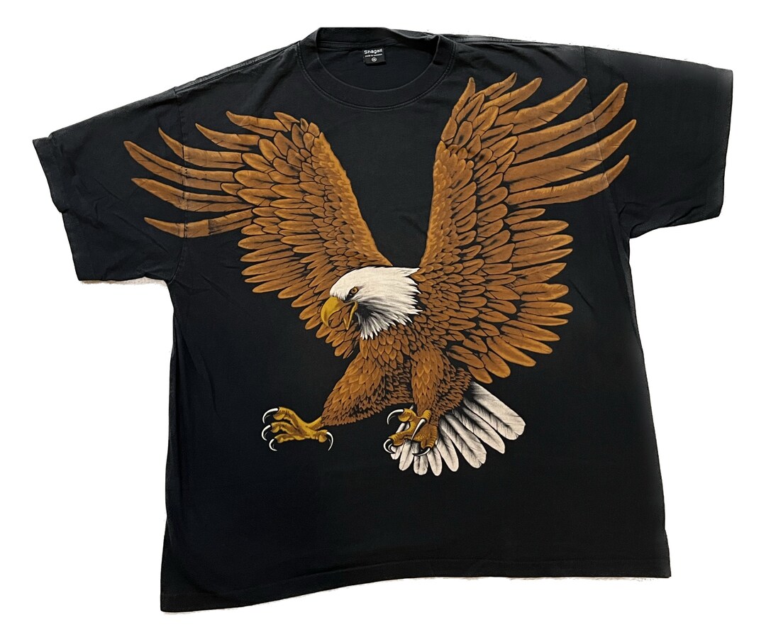 Vintage 90’s Travis Scott Bald Eagle AOP Shagall Tag XXL - Etsy