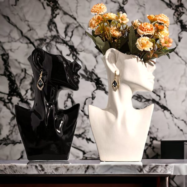 Abstract Face Vase - Etsy