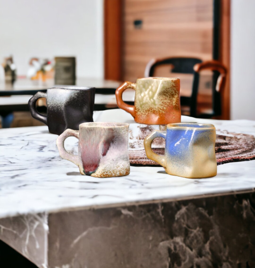 Minimalist Unique Shaped Ceramic Mug Japanese Style Ceramic Mug ...