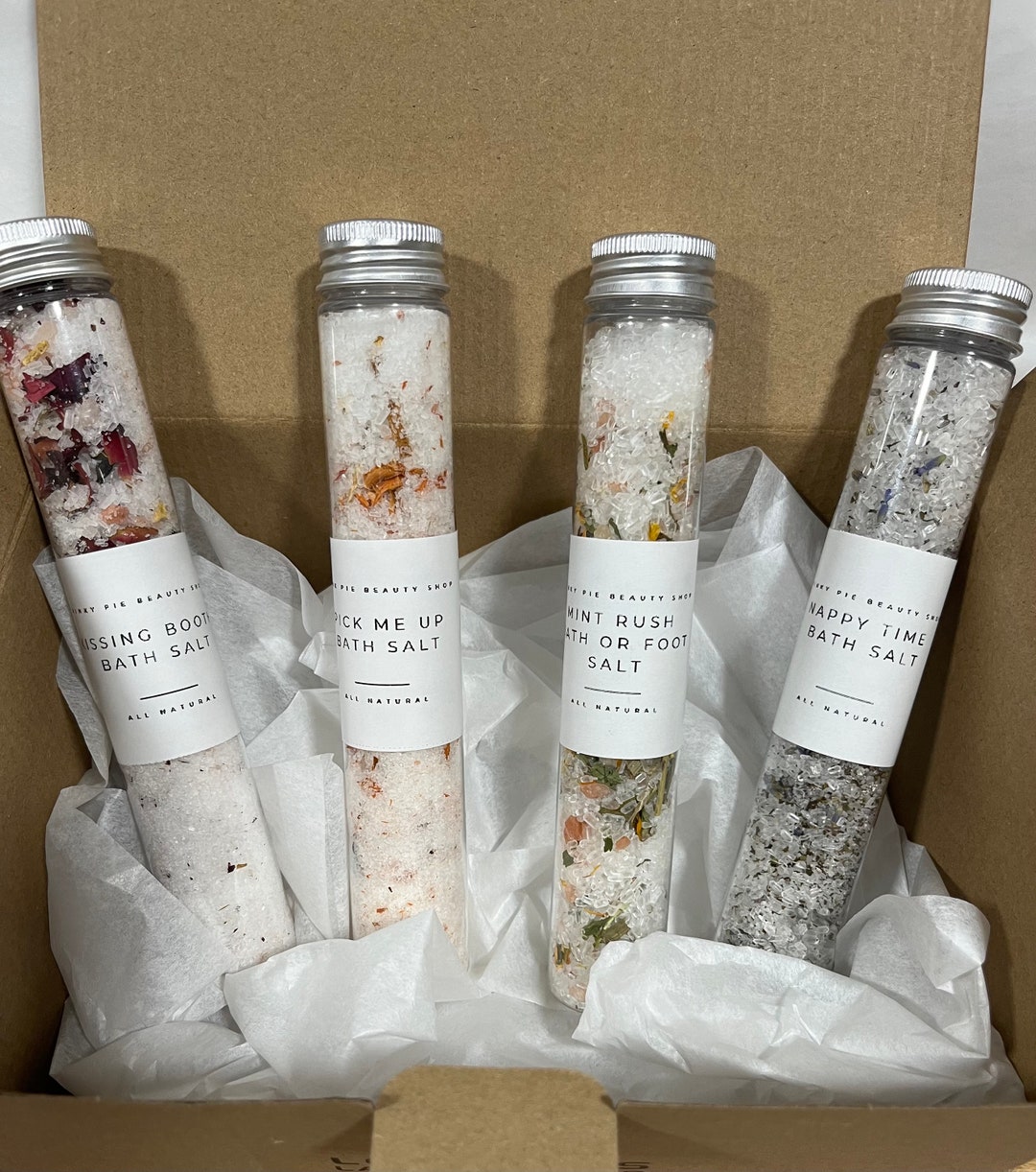 Bath Salt Tubes/party Favours/infused Salts/ Bath Soaks/energy Cleanser ...