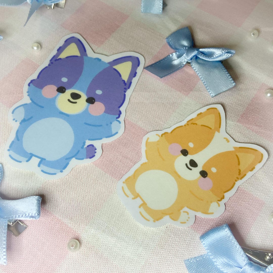 Bluey and Bingo Stickers - Etsy
