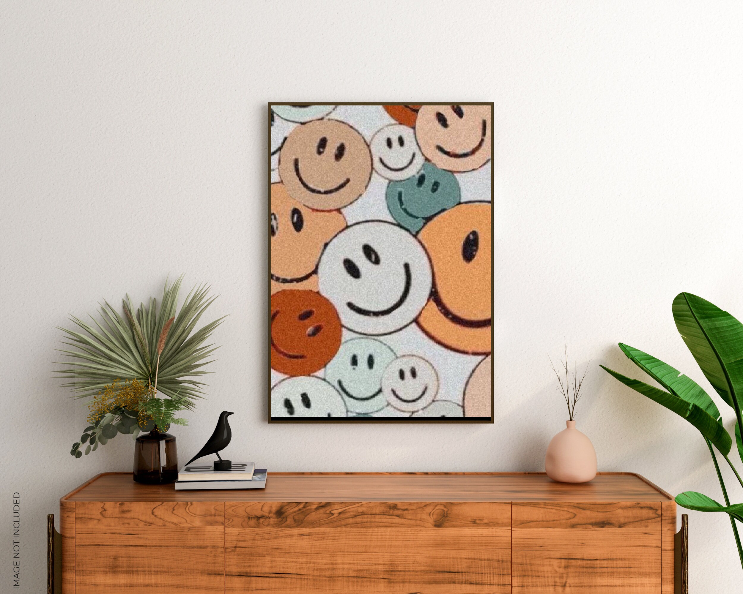 Happy Face Wall Art, Set of 3 Posters, Aesthetic Poster, Trendy Art, HD ...
