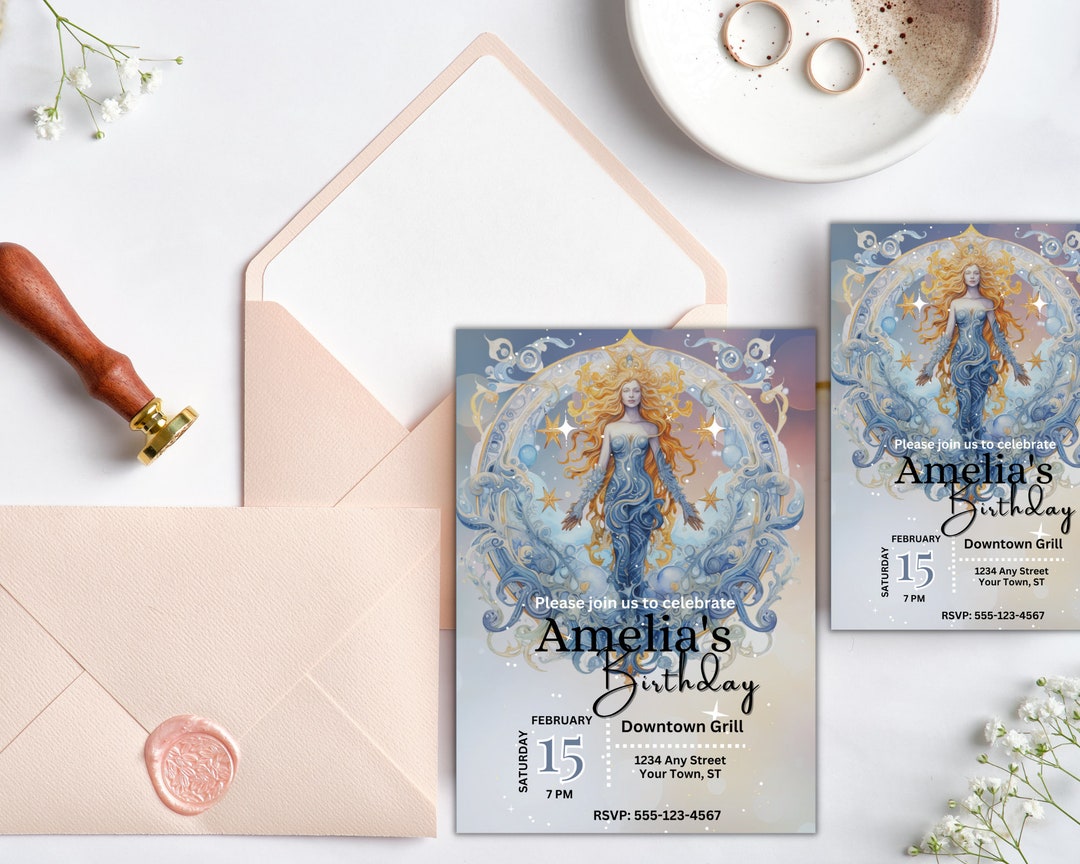 Digital Birthday Party Invitations Customizable Celebration - Etsy