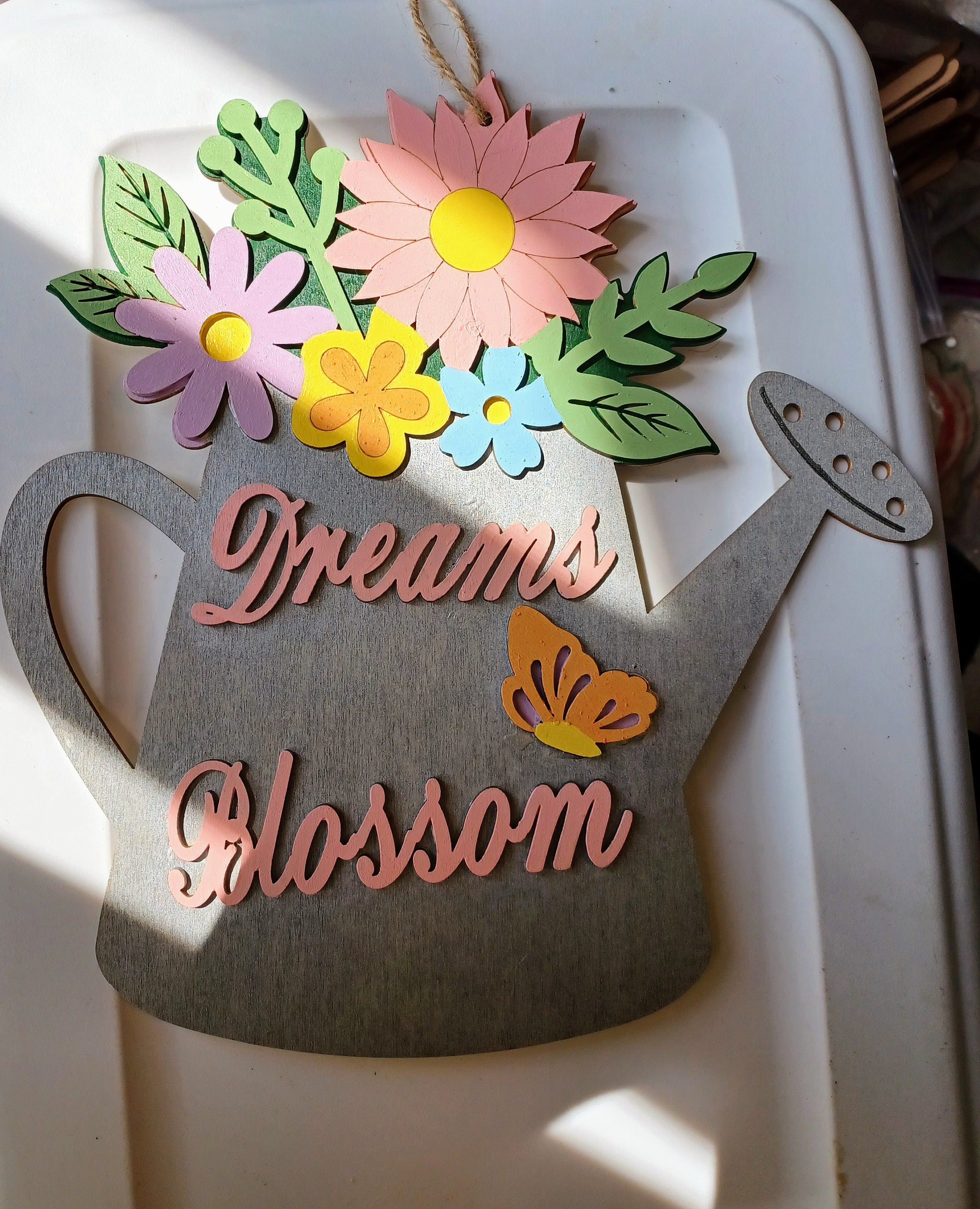 Watering Can Sign Summer Garden Decor - Etsy