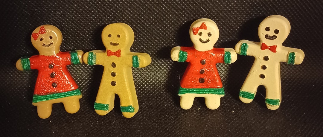 Ceramic Gingerbread Pins - Etsy