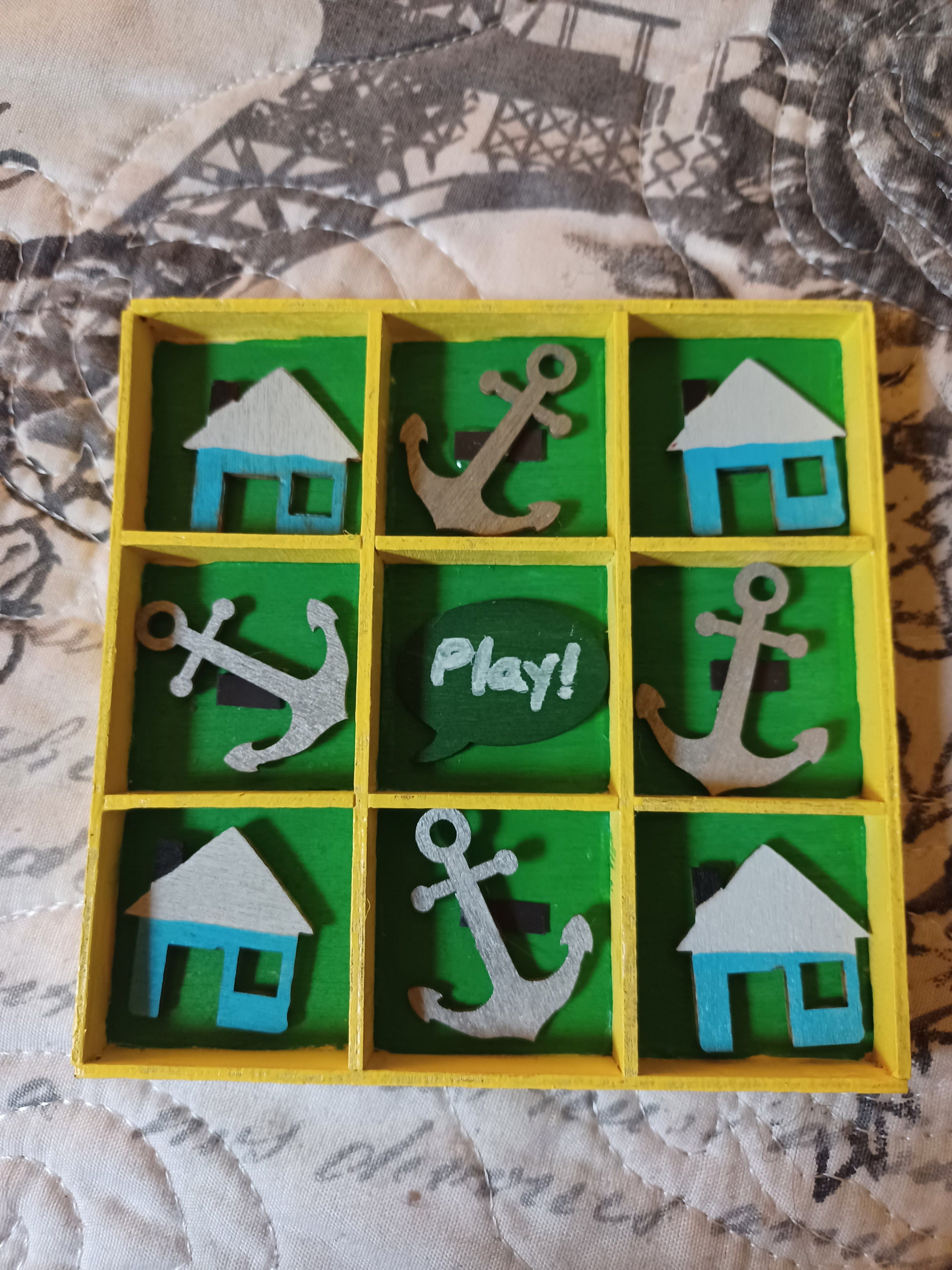 Miniature Tic Tac Toe Board - Etsy