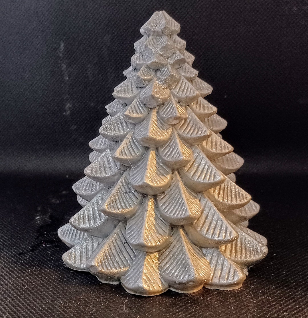 Ceramic Silver Glitter Christmas Tree - Etsy