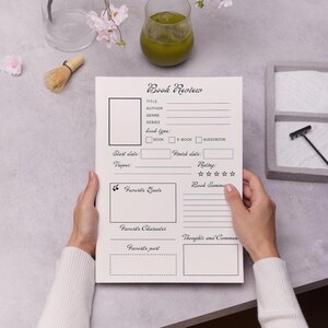Printable Book Review Sheet - Etsy