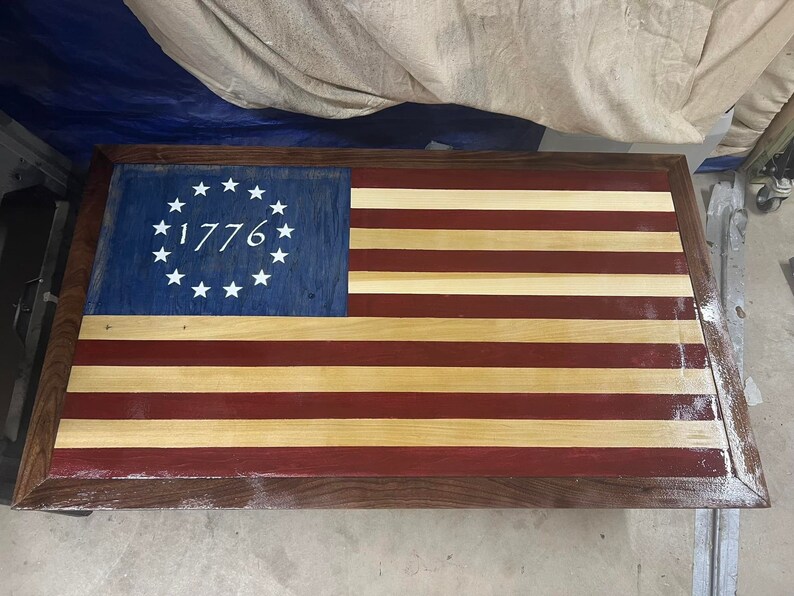 American Flag 1776 Wall Decor - Etsy