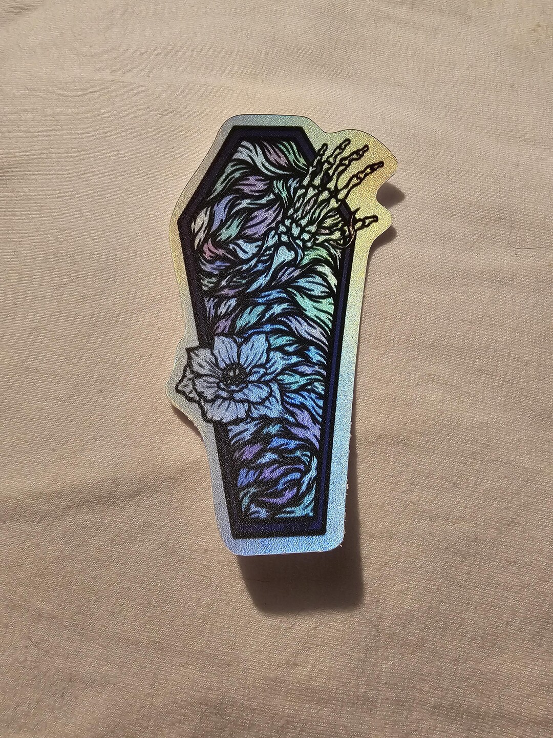 Holographic Coffin Sticker - Etsy