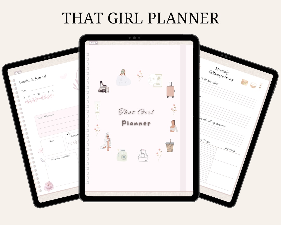 THAT GIRL Planner | Undated Digital Planner | iPad Planner | Goodnotes ...