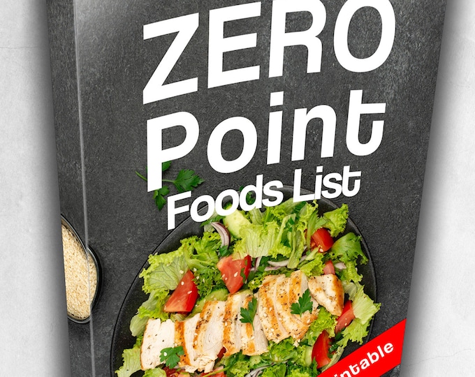 Weight Watchers Zero Smart Points Food List Printable - Etsy