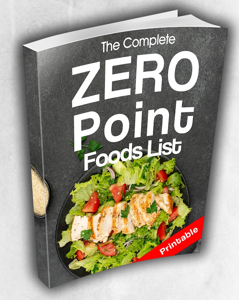 The Complete List of Zero Point Foods (printable) - Etsy