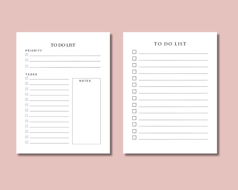 To Do List Bundle, Printable to Do List, Daily to Do List, Daily ...