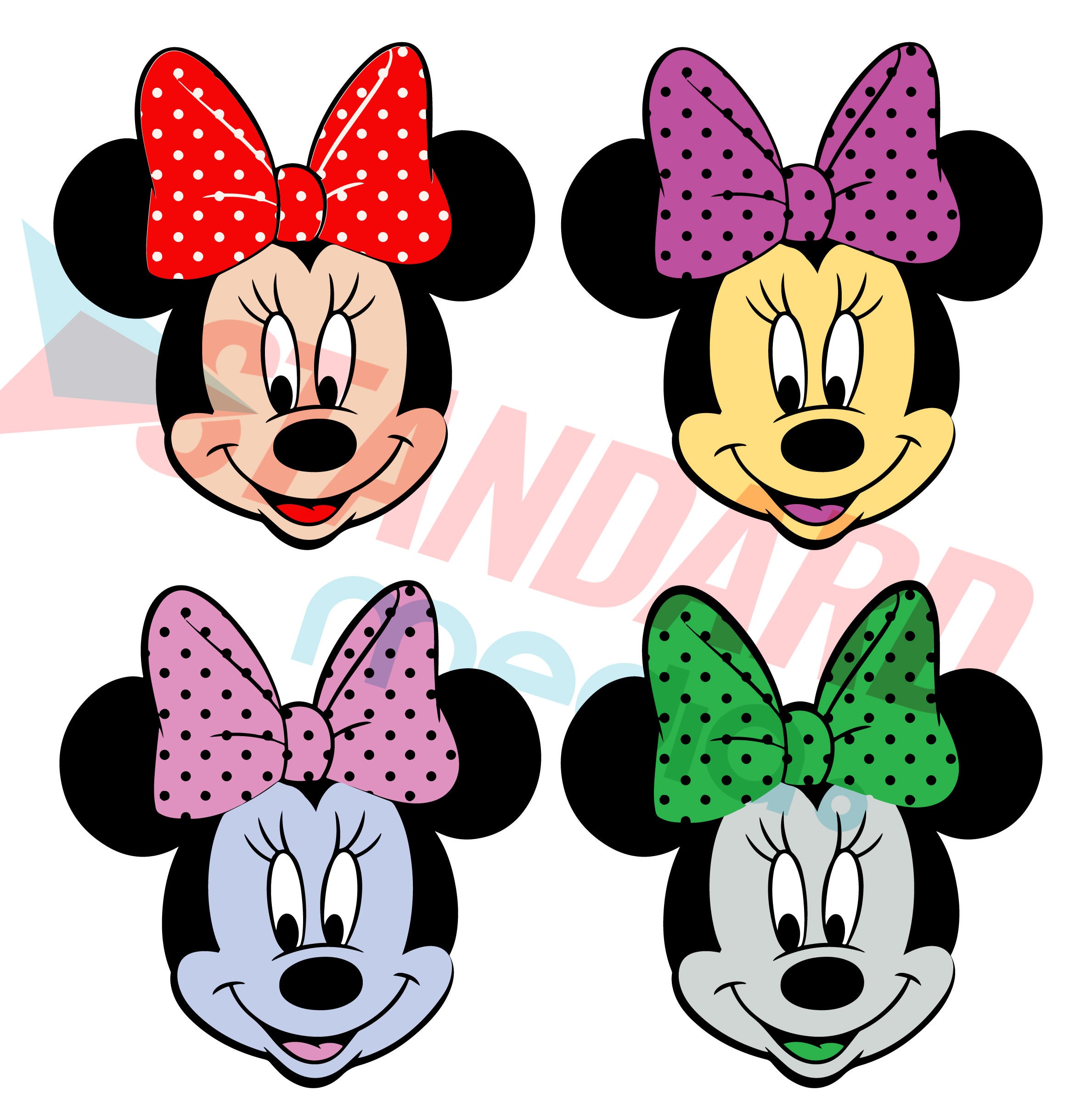 Minnie Vector - SILHOUETTE and Print - Etsy