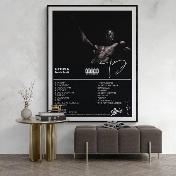 Utopia Travis Scott Poster - Etsy