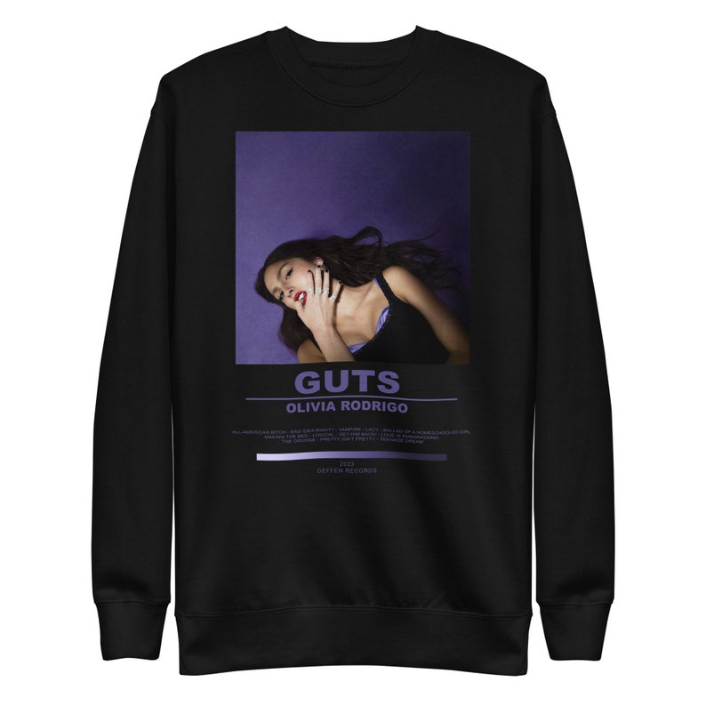 Olivia Rodrigo Guts Album Sweatshirt Olivia Rodrigo Tour Etsy