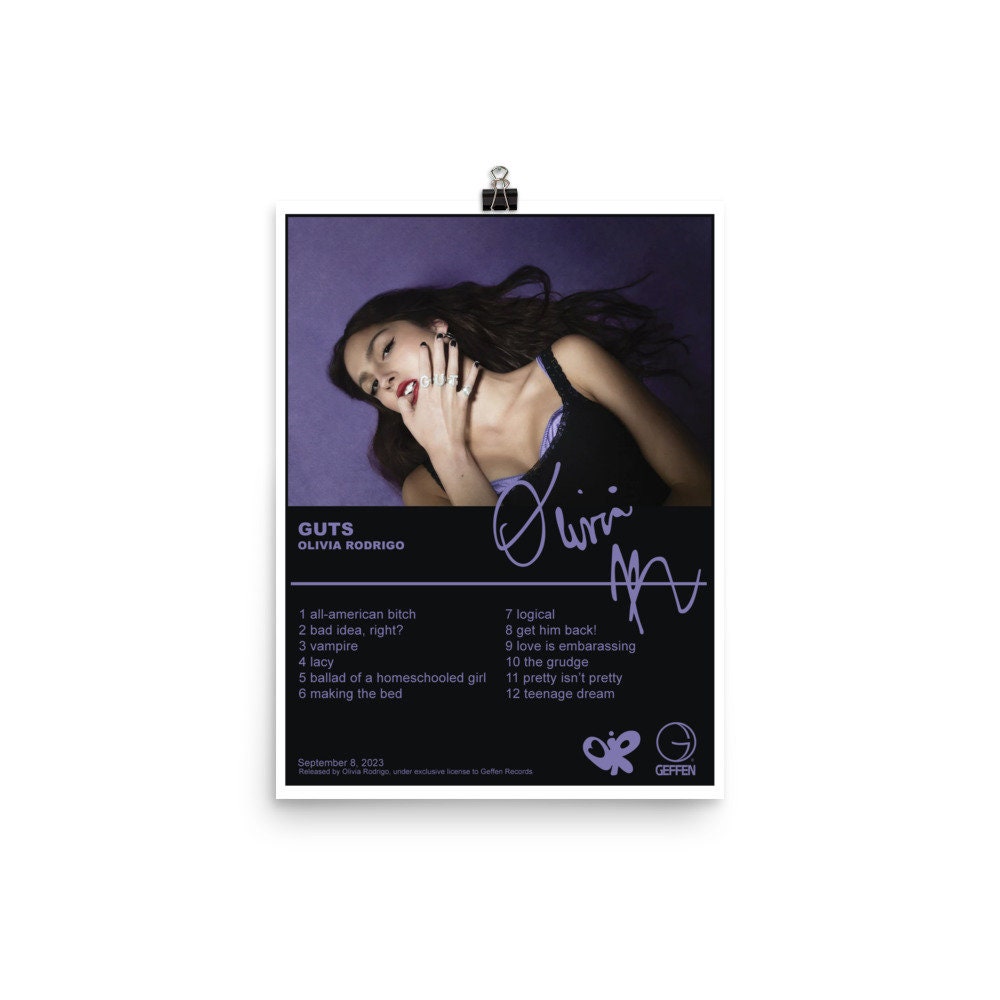 Olivia Rodrigo GUTS Album Poster sold by Paula Keldorph | SKU 64525201 ...