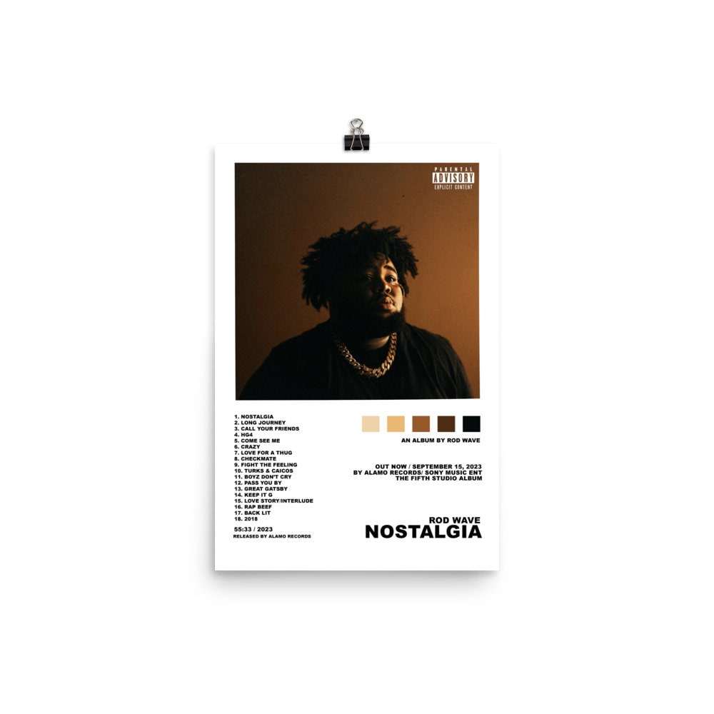 Rod Wave Nostalgia album poster sold by Cuckoo Hierarchical | SKU ...
