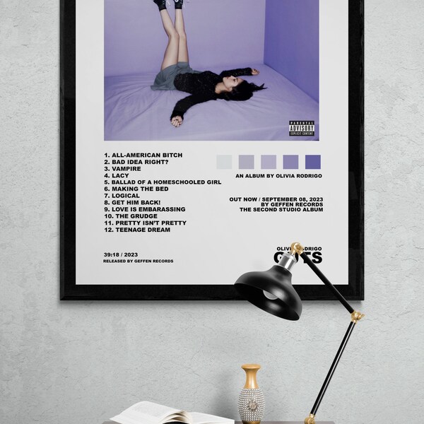 Olivia Rodrigo Guts Posters - Etsy