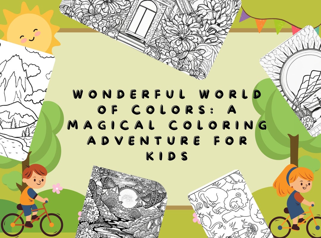 Printable Wonderland: A Magical Coloring Adventure for Kids - Etsy