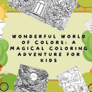Printable Wonderland: A Magical Coloring Adventure for Kids - Etsy