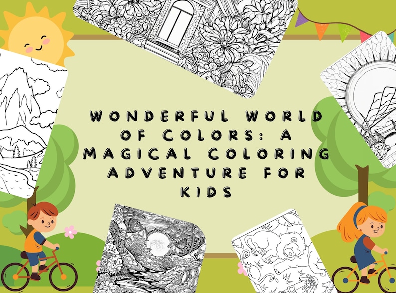 Printable Wonderland: A Magical Coloring Adventure for Kids - Etsy