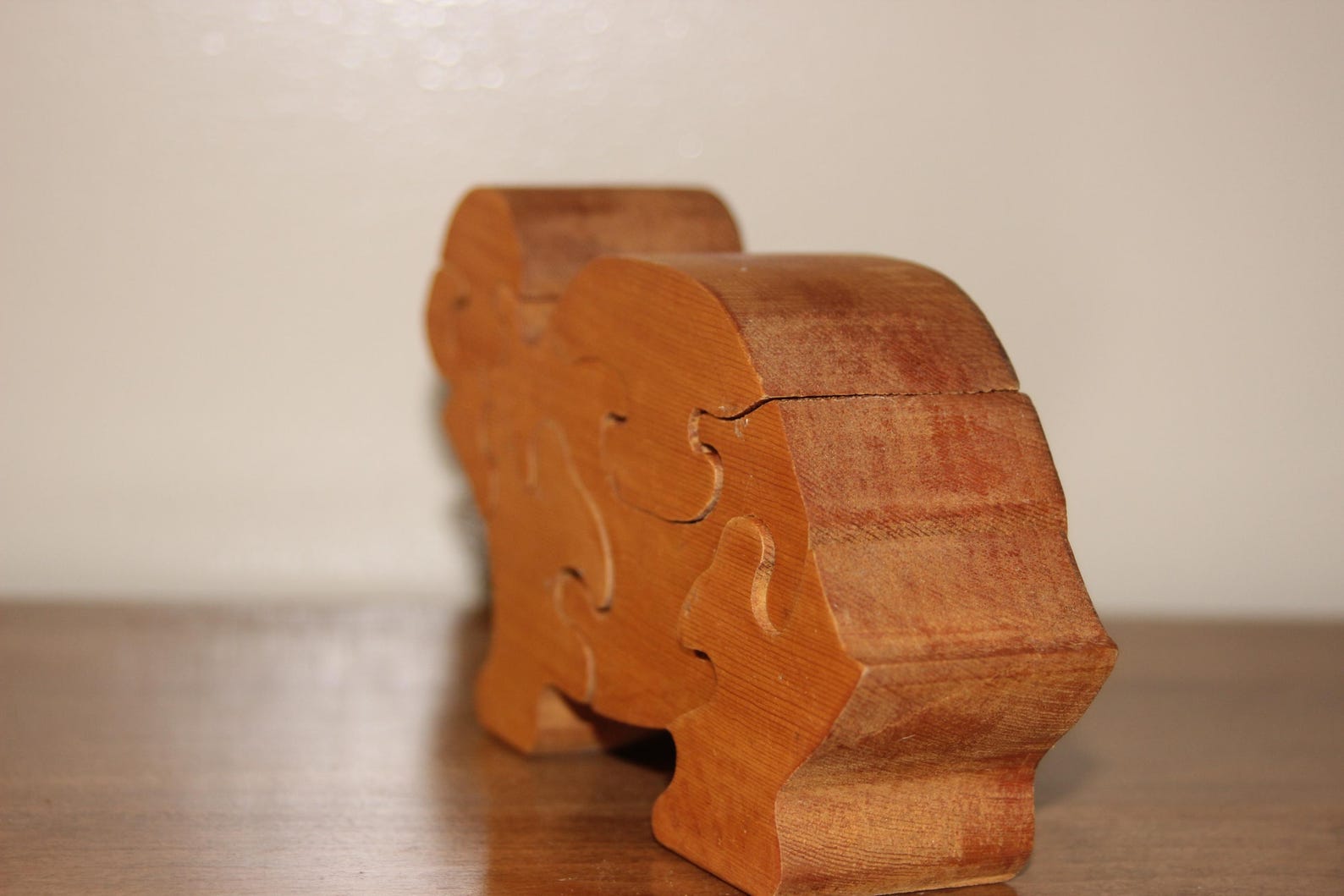 Vintage Wood Turtle Puzzle. Unique 5 Piece Hand Crafted Jigsaw Free ...