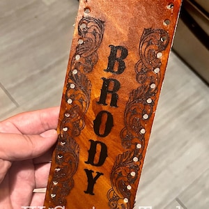 Customizable Leather Show Stick Wrap Medium Oil! - Etsy