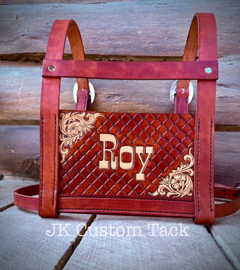 Custom Handcrafted Leather Livestock Show Harness Exhibitor Number ...
