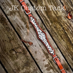 Handcrafted Leopard Print Inlay Leather Gladiator Style Tack Set ...