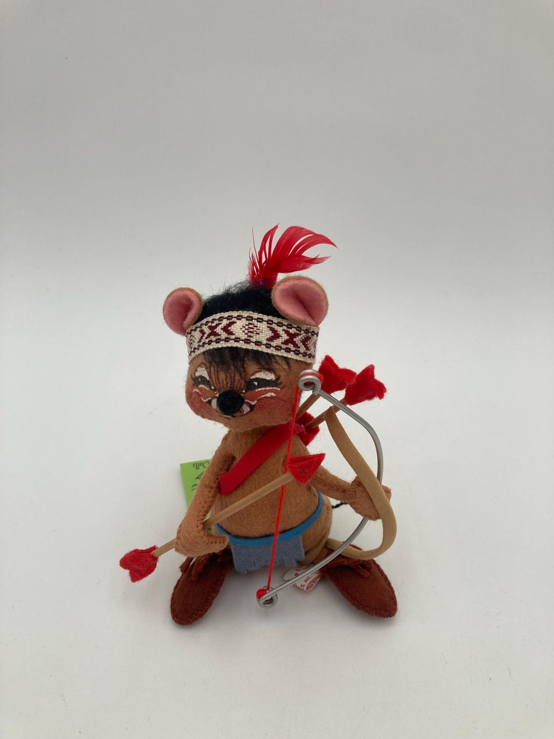 Annalee Indian Boy Mouse Doll Native American Mouse W/ Bow and Arrow ...