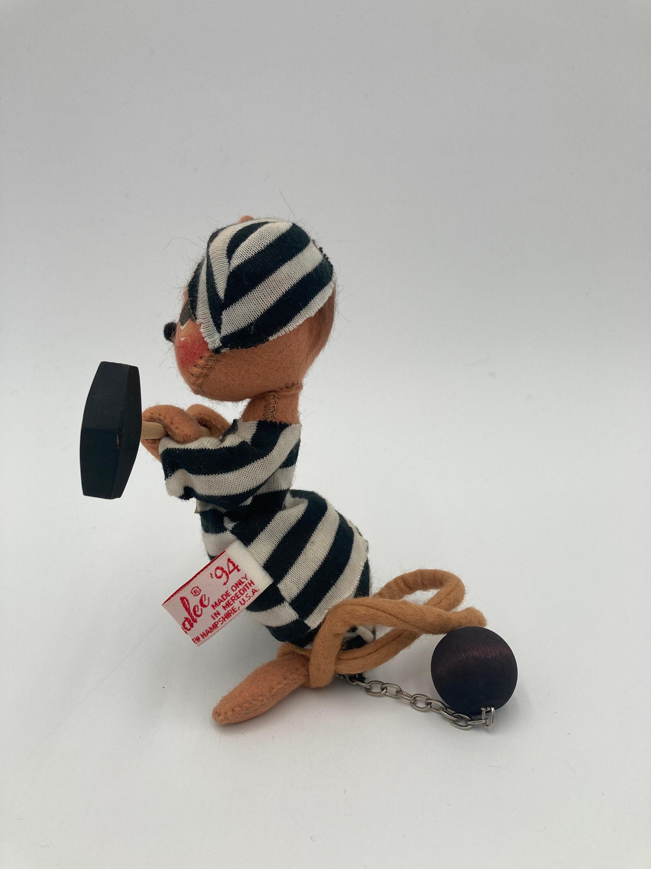 Annalee Halloween Prisoner Jail House Mouse Doll W/ Sledgehammer and ...