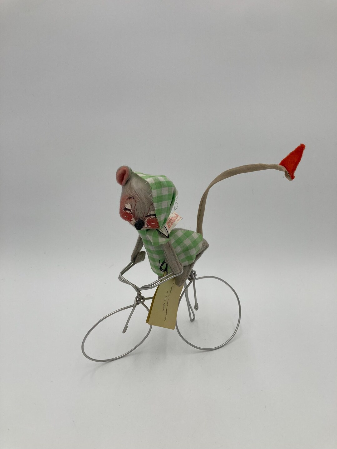 Annalee Mouse on Bicycle Doll Mouse on Bike Mobiltree Meredith NH 1965 ...