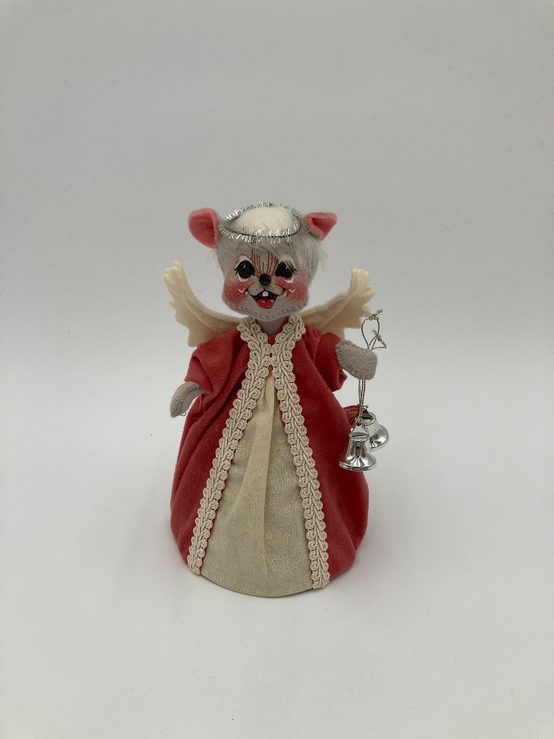 Annalee Angel Mouse Doll W/ Wings and Bells Tree Topper Mobiltree ...
