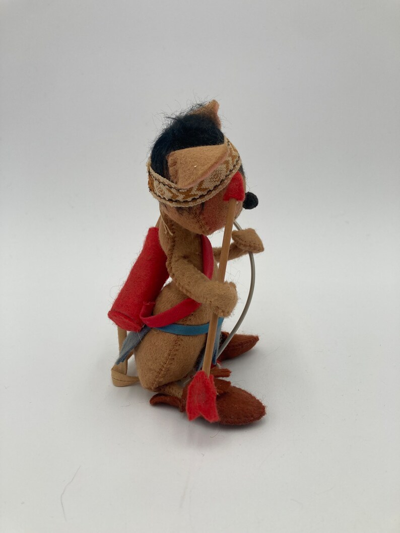Annalee Indian Boy Mouse Doll Native American Mouse W/ Bow and Arrow ...