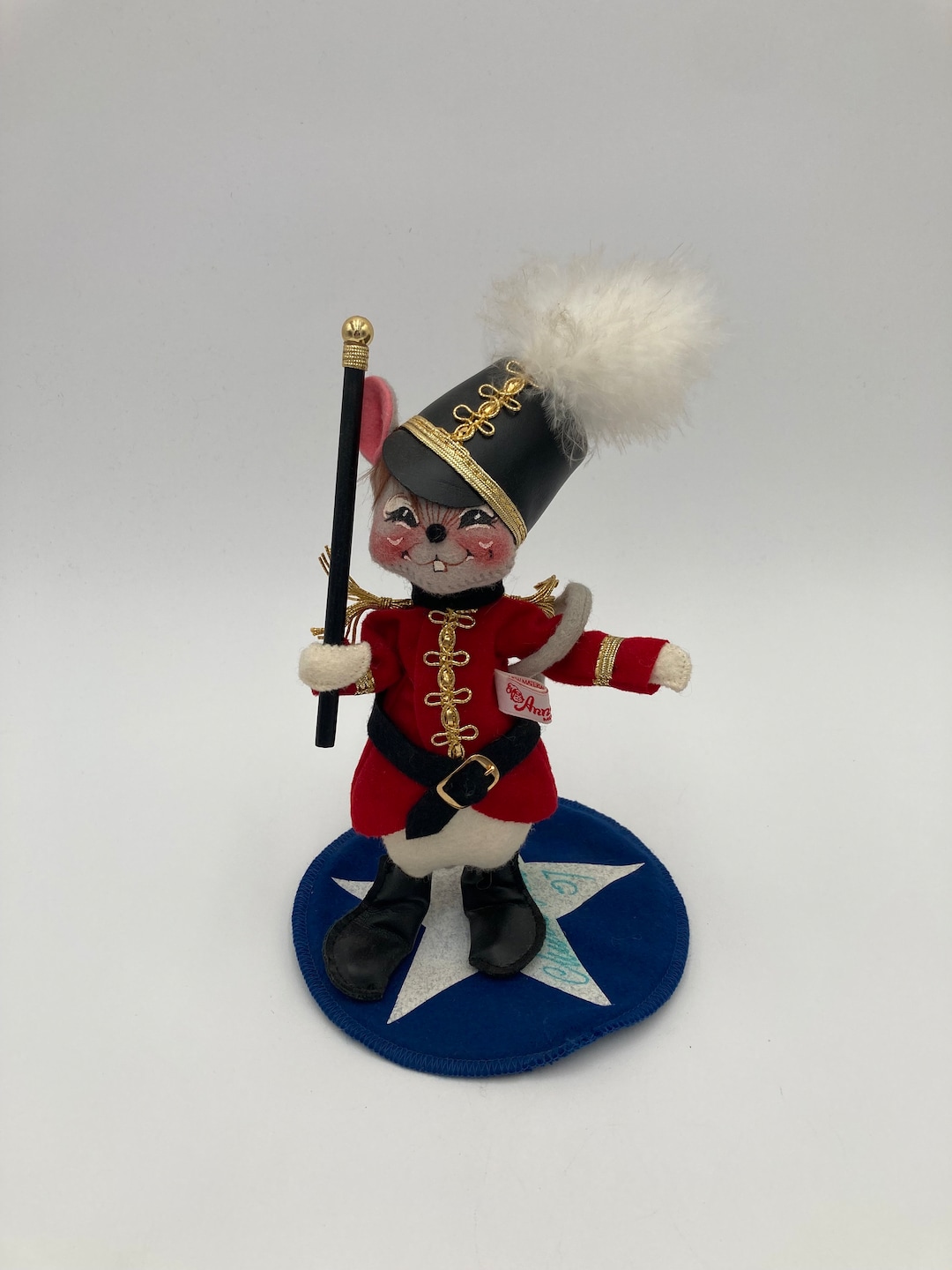 Annalee Ringmaster Mouse Doll W/ Baton Signed by Chuck Thorndike ...