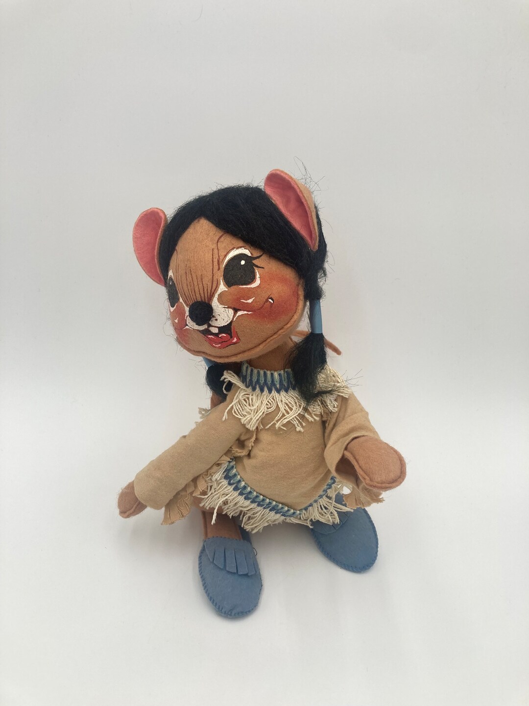 Annalee Indian Girl Mouse W/ Papoose Thanksgiving Mouse Mobiltree ...