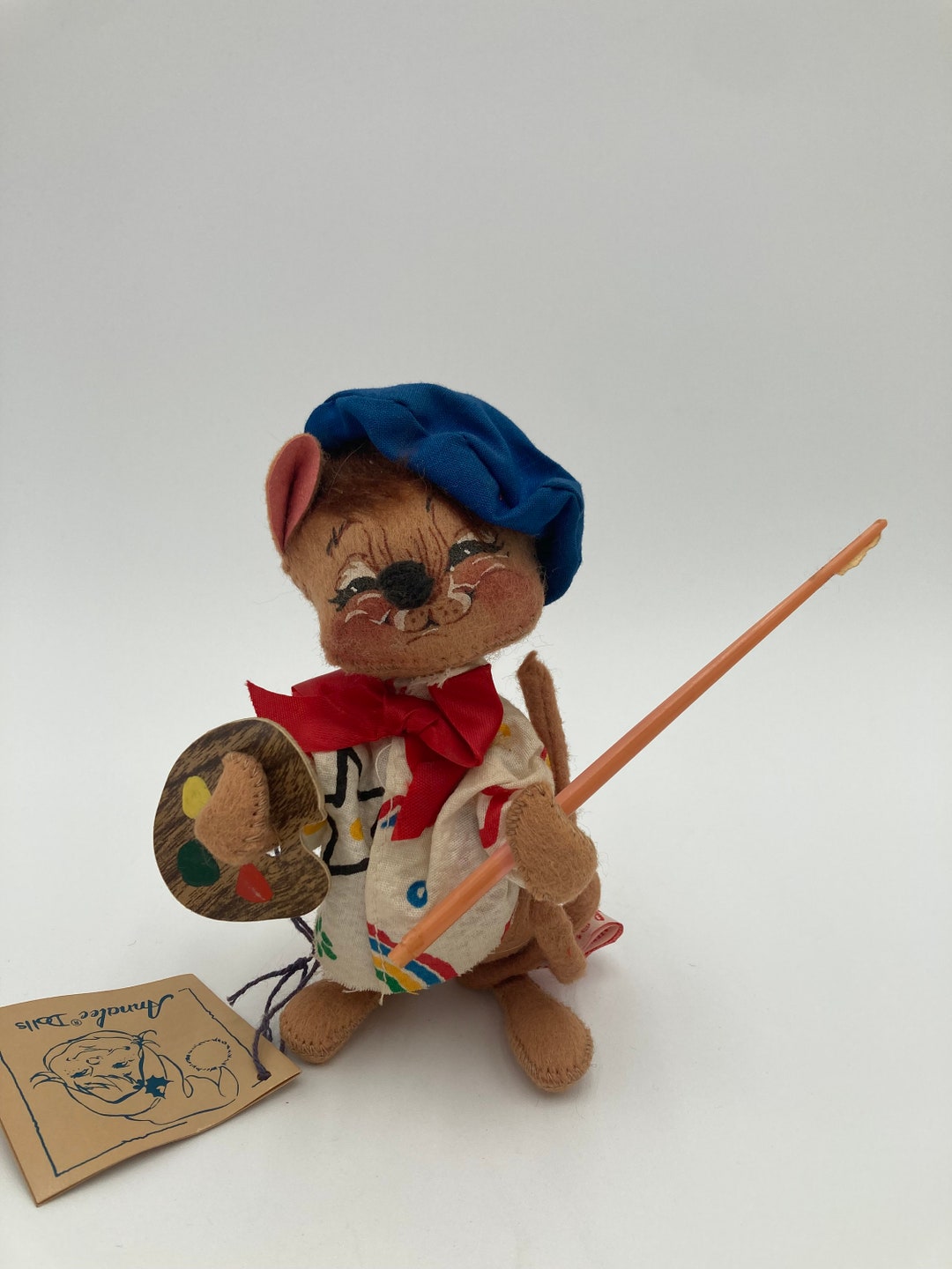 Annalee Artist Mouse Doll Painting Mouse W/ Paintbrush and Palette ...