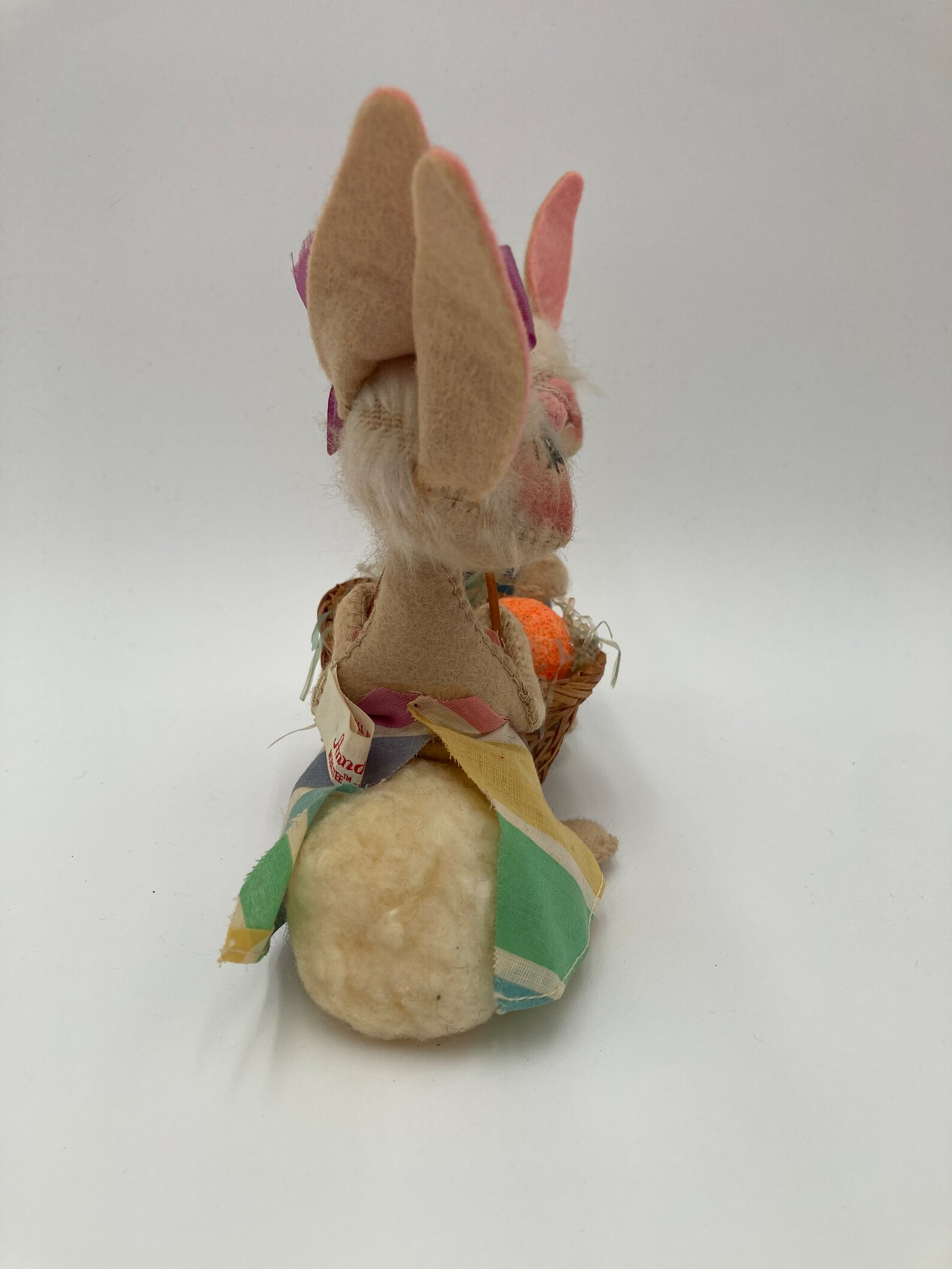 Annalee Easter Bunny Rabbit Couple Dolls Holding Basket W Eggs ...