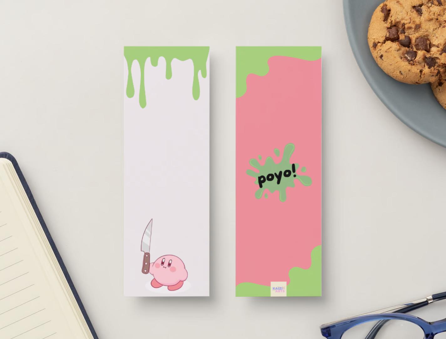 Kirby Digital Bookmarks - HQ Printable SET OF 2 | Cute Kirby Bookmarks ...