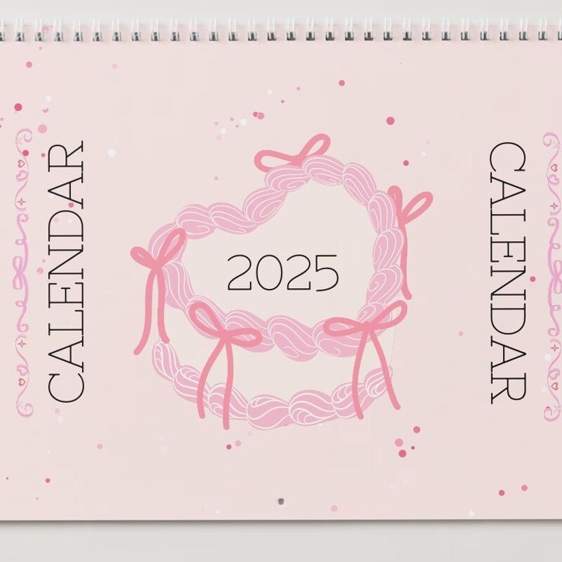 Coquette Calendar 2025 - Etsy